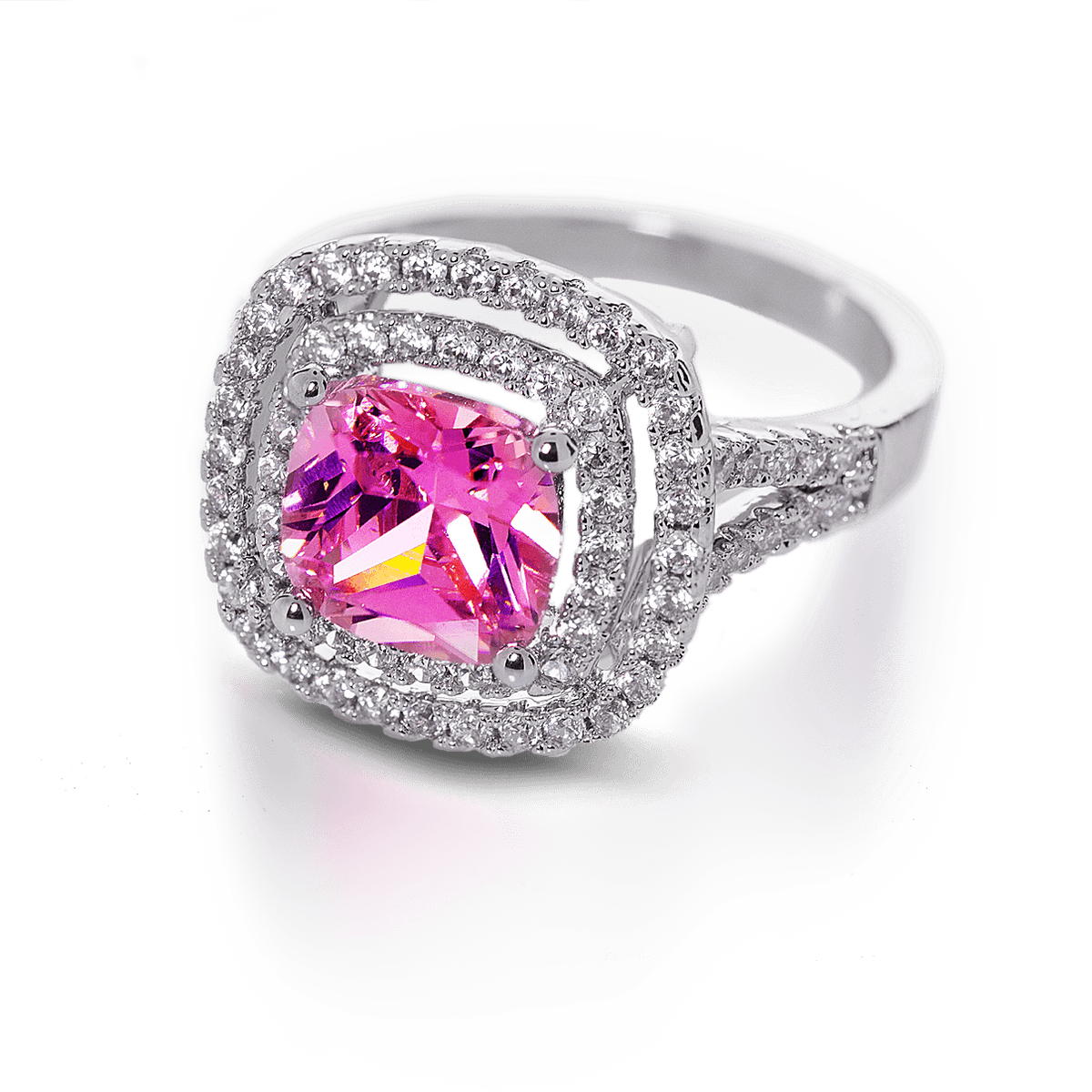 pink lantern wedding ring